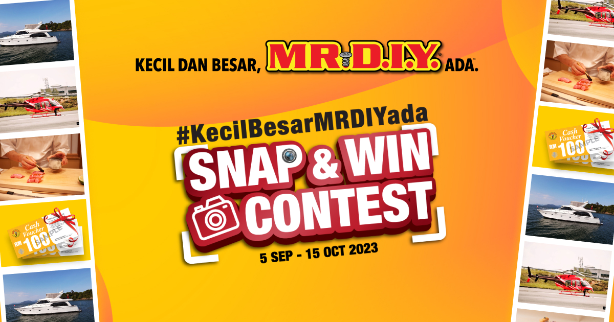 Win Exciting Prizes with Mr. DIY: Your Chance to Win Big!